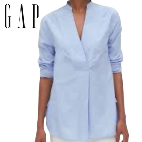 GAP | Tops | Gap V Neck Crossover Cotton Top W Side Vents | Poshmark